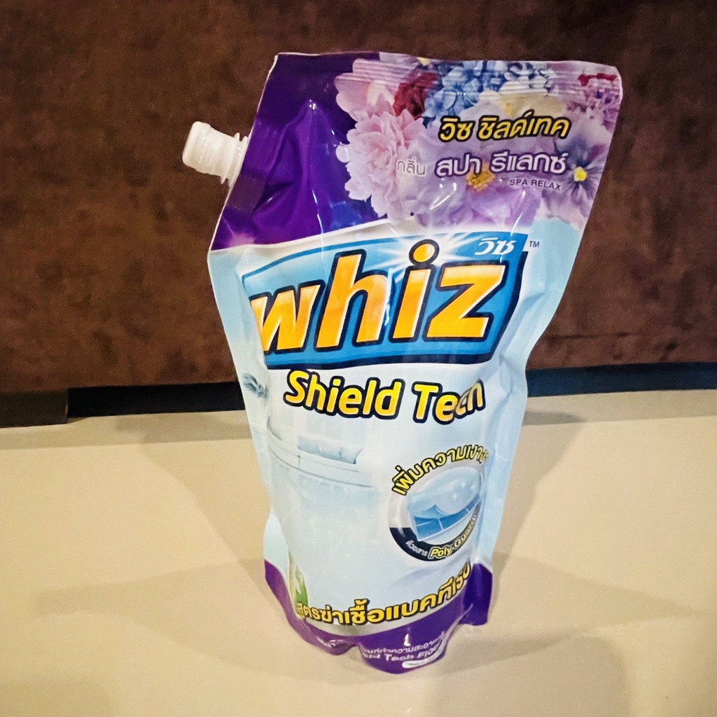 (แพคคู่!! 2 ถุง) Whiz น้ำยาถูพื้นสูตรเข้มข้น (3D Active/ Shield Tech) ทำความสะอาดพื้นวิซ 800 มล. ...