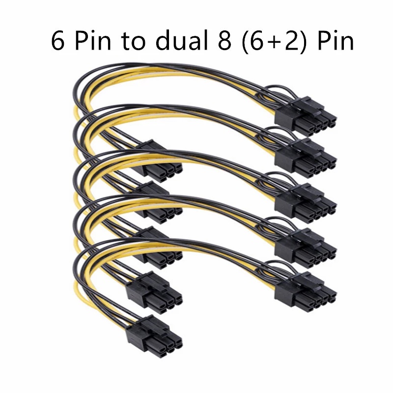 สายเคเบิ้ล 8 Pin Pci Express To Dual Pcie 8 (6+2) Pin สายไฟ 1 ชิ้น ...