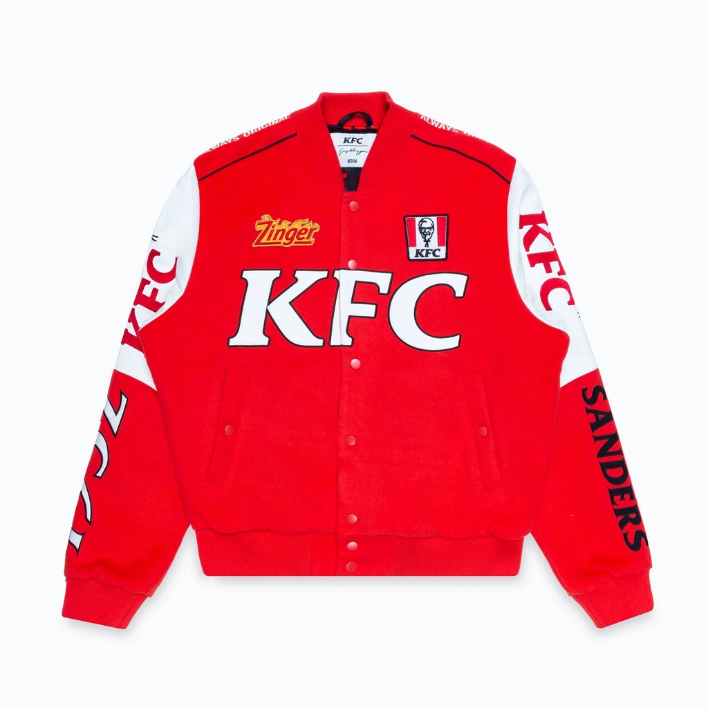 HYPE X KFC RED LEGACY BOMBER JACKET | Shopee Thailand