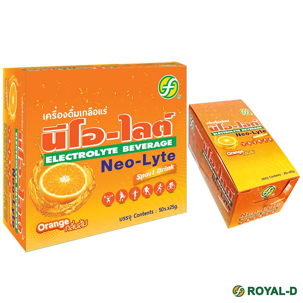 นีโอ-ไลต์ เครื่องดื่มเกลือแร่ชนิดผง กลิ่นส้ม Electrolyte Beverage ...