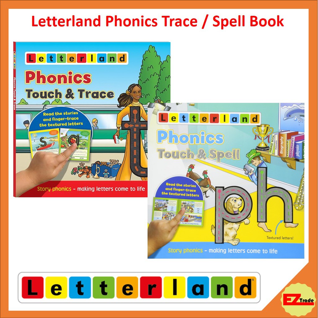 หนังสือ Letterland, Phonics Touch and Trace / Touch and Spell หนังสือ ...