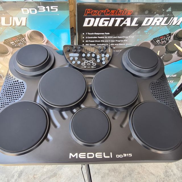 Medeli DD315 Digital Drum กลองไฟฟ้า แบบพกพา แถมฟรี กระเป๋า | Shopee ...