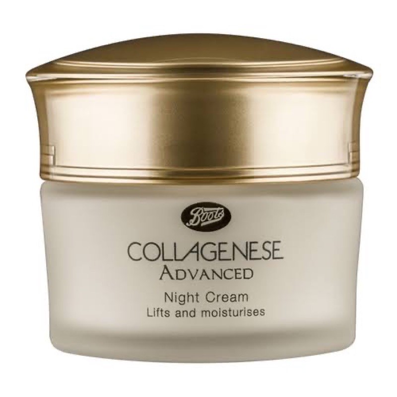 Boots Collagenese Adv Night cream 45 mL ครีมบำรุงผิวหน้าสูตรกลางคืน ...