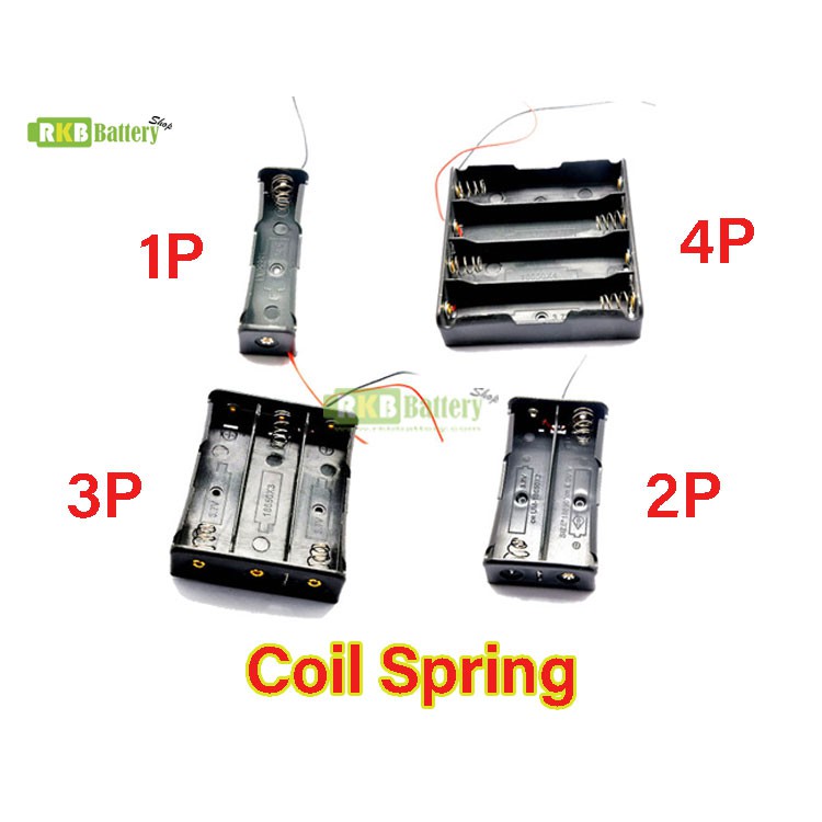 [พร้อมส่ง] Coil Spring Contact Battery Holder for 18650 Battery รางถ่าน ...