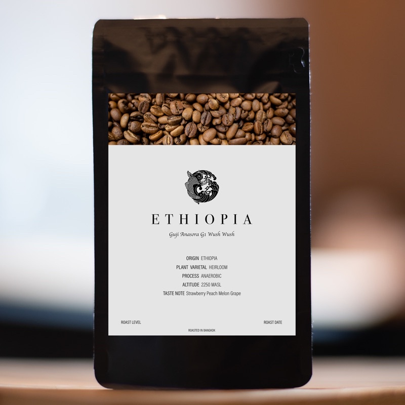 เมล็ดกาแฟคั่ว Ethiopia Guji Anasora G1 Wush Wush | Shopee Thailand