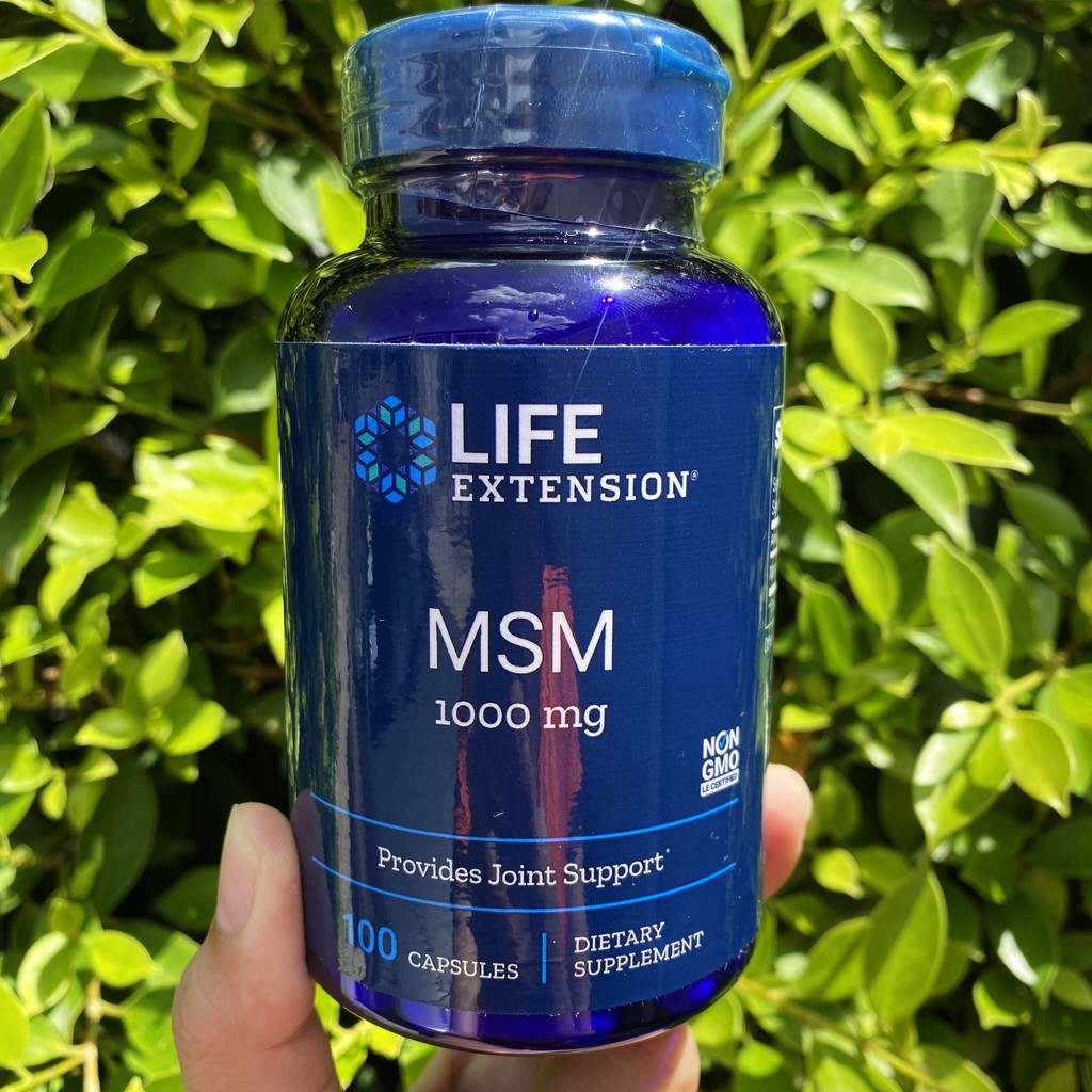 (Life Extension®) MSM 1,000mg 100 Capsules Methylsulfonylmethane เอ็ม ...