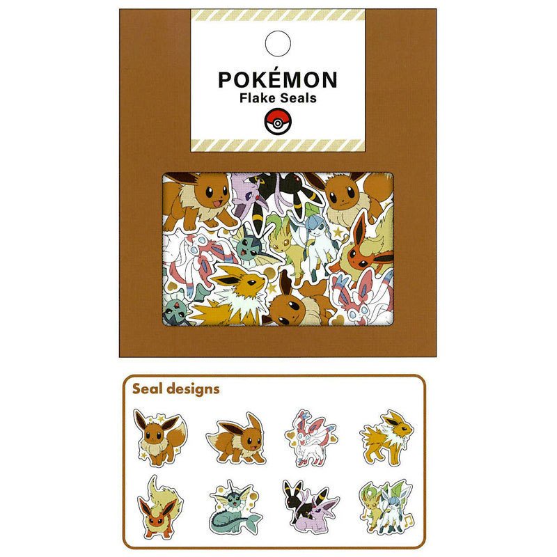 Kamio Sticker Flakes Pokemon Eevee Evolutions Eevolutions Limited ...