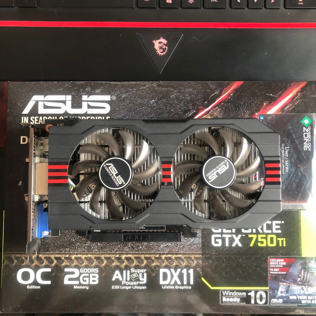 ASUS GeForce GTX 750 TI OC 2GB GDDR5 | Shopee Thailand