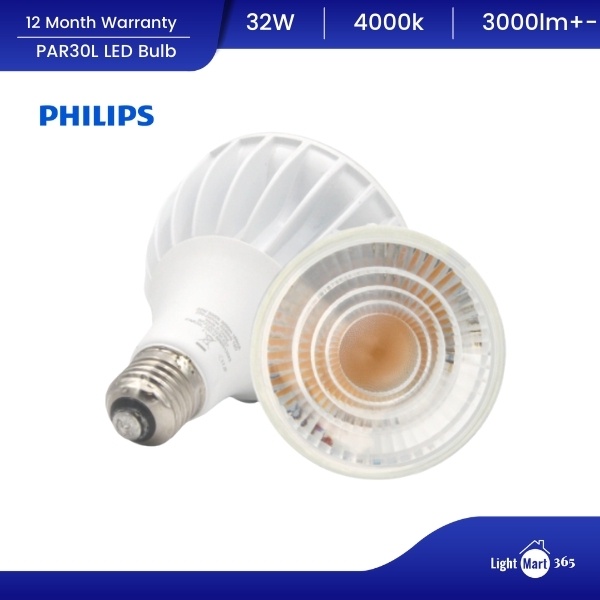 Philips หลอดไฟสปอตไลท์ LED 32W 20W Master PAR30L 15D 30D สําหรับในร่ม ...