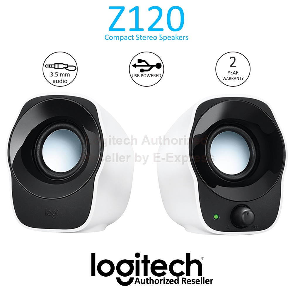 Logitech Z120 Stereo USB Speaker ของแท้ ประกันศูนย์ 2ปี | Shopee Thailand