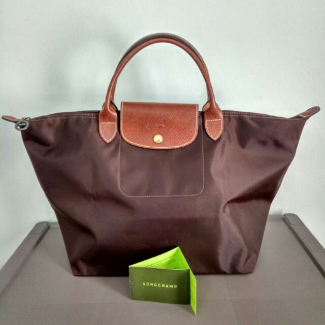 Longchamp "M" สีน้ำตาลช็อกโกแล็ต (แท้100%) | Shopee Thailand