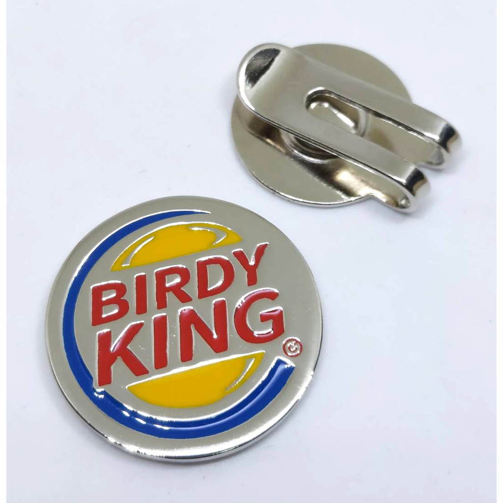 Golf Ball Marker BOGEY KING BIRDY KING Golfaholic Magnetic Hat Clip ...