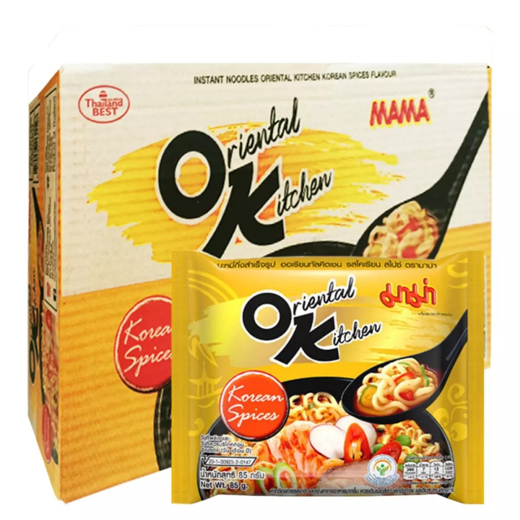 มาม่า OK MAMA ออเรียลทัลคิตเชนรสโคเรียนสไปซ์ กล่องละ24ซอง ขนาด85กรัม ...