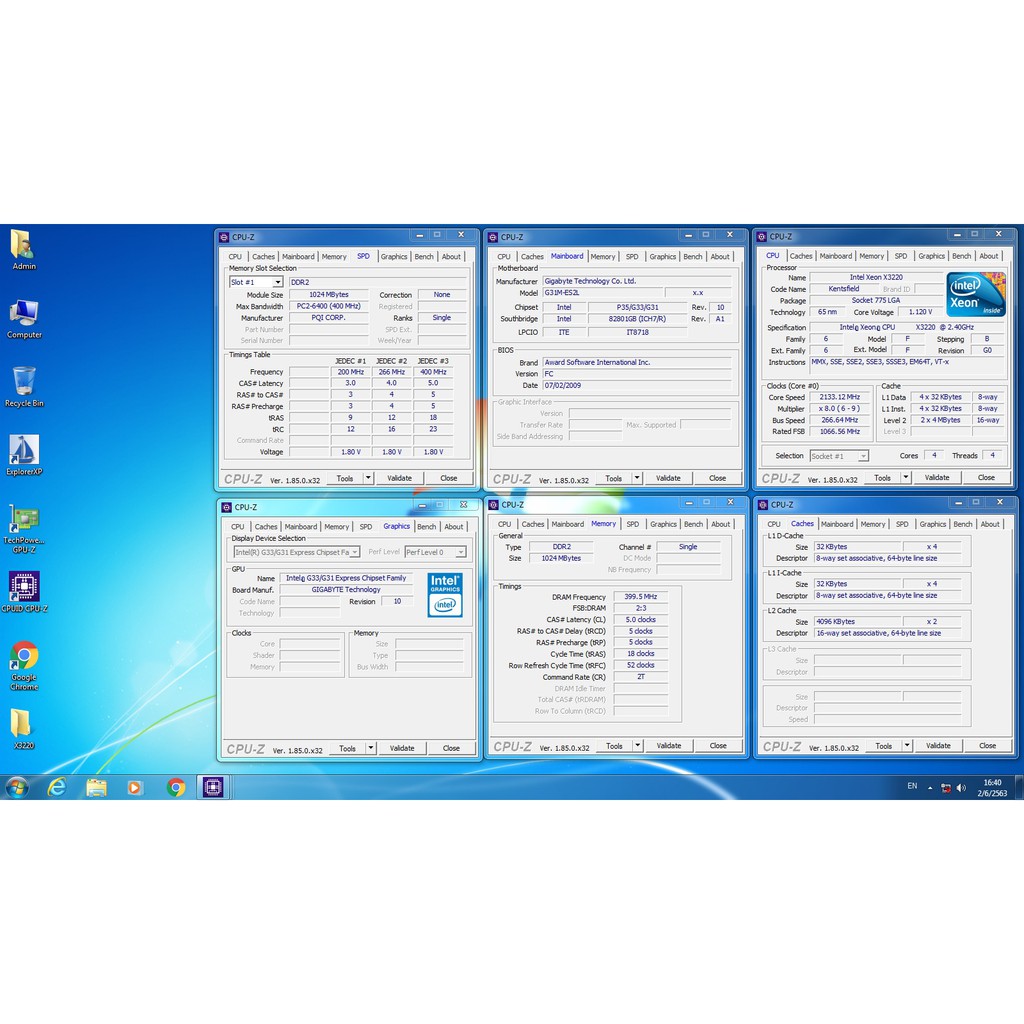 CPU Intel Socket 775 / Xeon X3220 มือ 2 ไม่แพง / Stress Test ทุกตัว ...