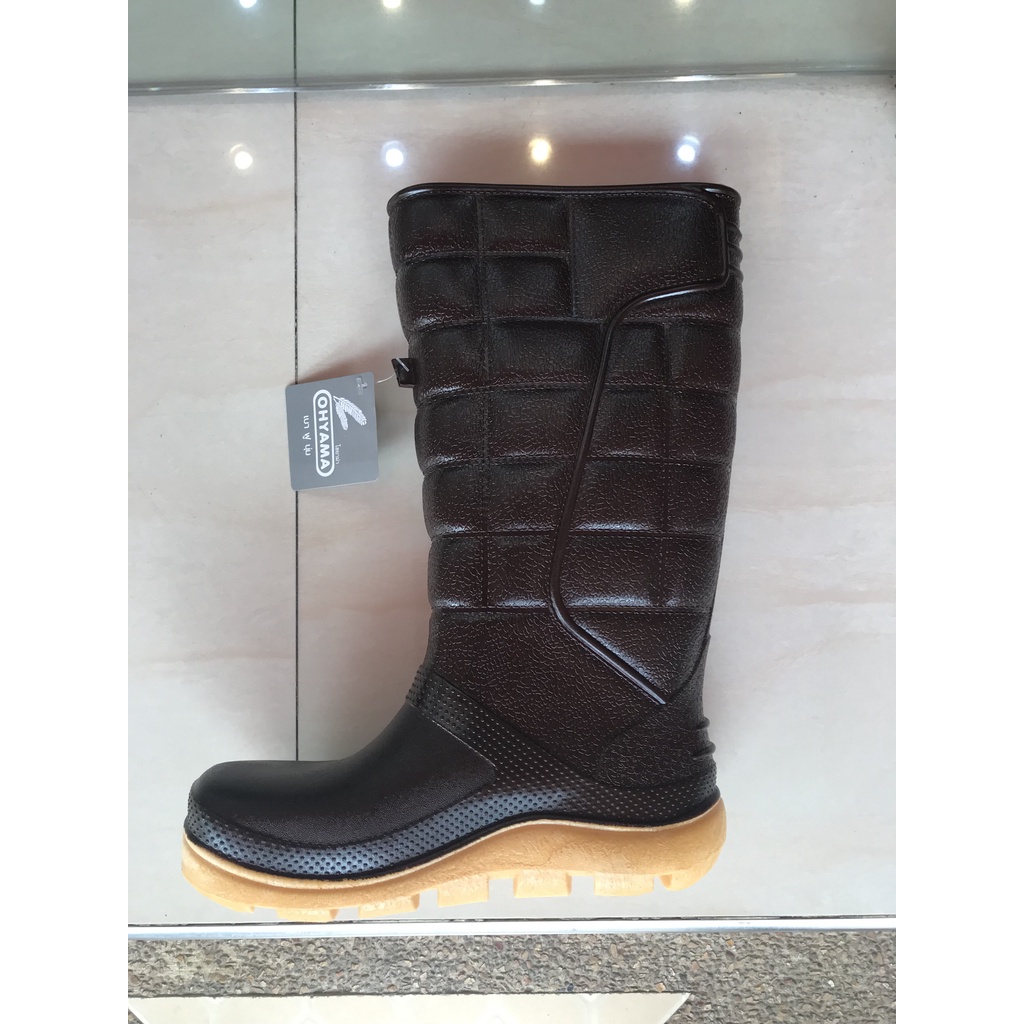 รองเท้าบูท โฮยาม่า รุ่น 15นิ้ว บู้ท ยางพารา กันน้ำ นุ่ม ฟู Ohyama ทำสวน ทำนา ก่อสร้าง boots B003 ...