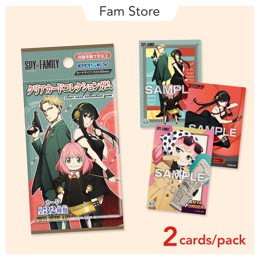Pack Spy x Family Clear Card Gum Collection Card | Shopee Thailand