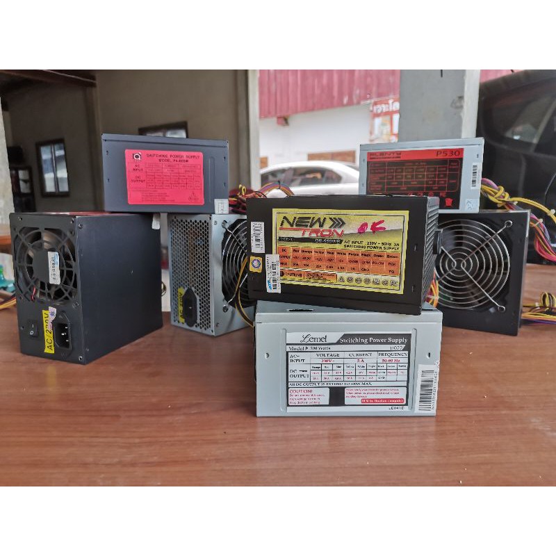 power supply 450w -550w เพาเวอร์ ซัพพลาย มีไฟจ่ายให้การ์ดจอ pw คละรุ่น ...
