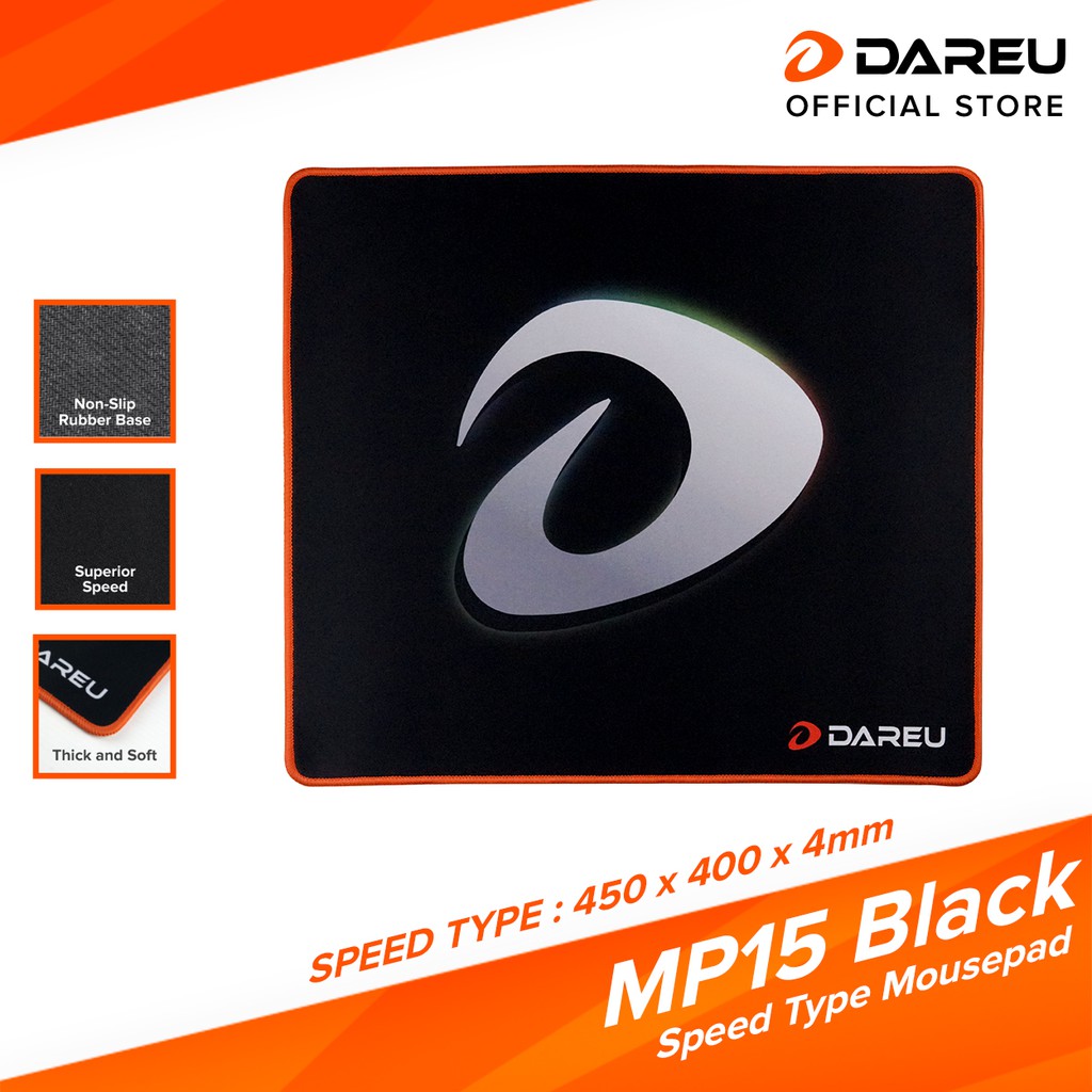 Dareu MP 15 แผ่นรองเมาส์สําหรับเล่นเกม | ประเภทความเร็ว | Shopee Thailand