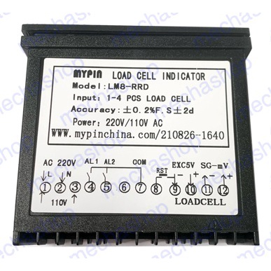 จอแสดงผลโหลดเซลล์แอมพลิไฟล์ รองรับ 4 เซนเซอร์ Digits LED Display Weighing Controller Load cells ...