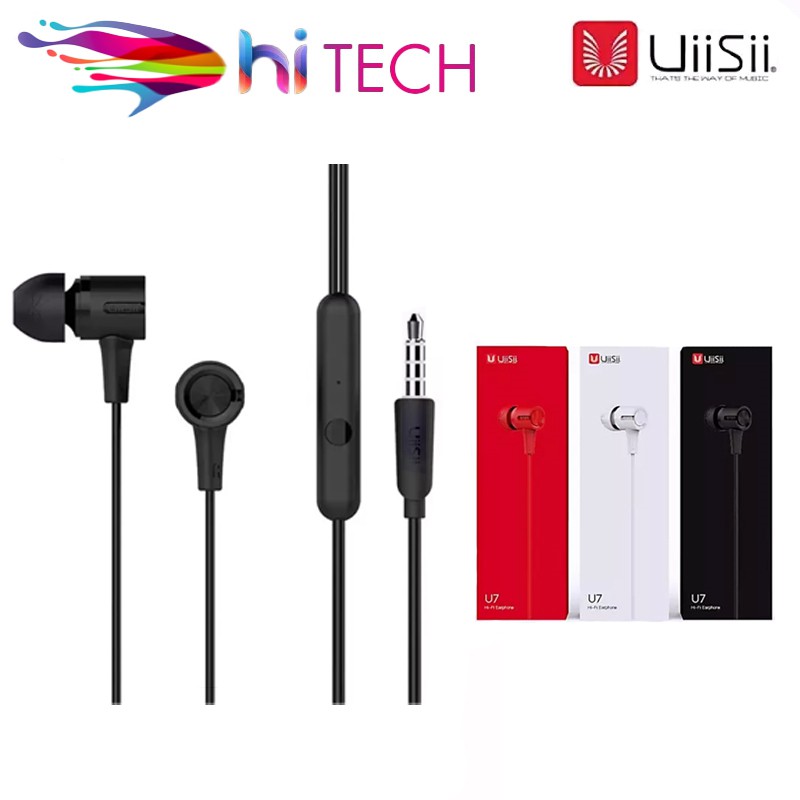 UiiSii U7 หูฟัง In-Ear เบสทรงพลัง เสียงดี IOS/Android พร้อมไมค์ รุ่น U7 ...