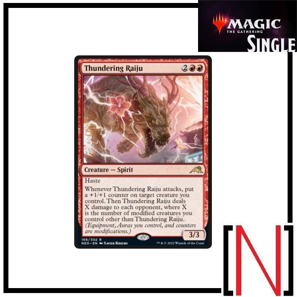 [MTG][Single][NEO] Thundering Raiju ระดับ Rare [ภาษาอังกฤษ] | Shopee ...