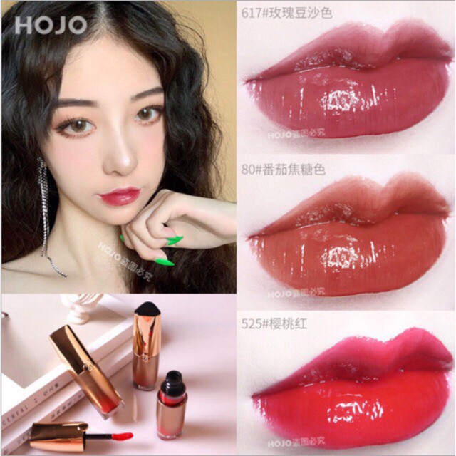8056(พร้อมส่ง/ของแท้) hojo novo gold tube glossy 3D lip glaze ลิป ...