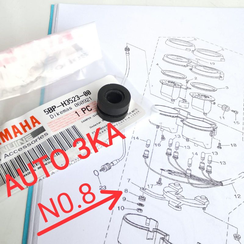 ยาง DAMPER BRACKET Mount SPIDO METER SPIDOOMETER SPEEDOMETER Mount RX ...