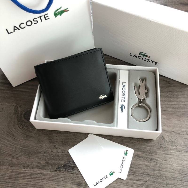 LACOSTE Short Wallet with Key Set | Shopee Thailand