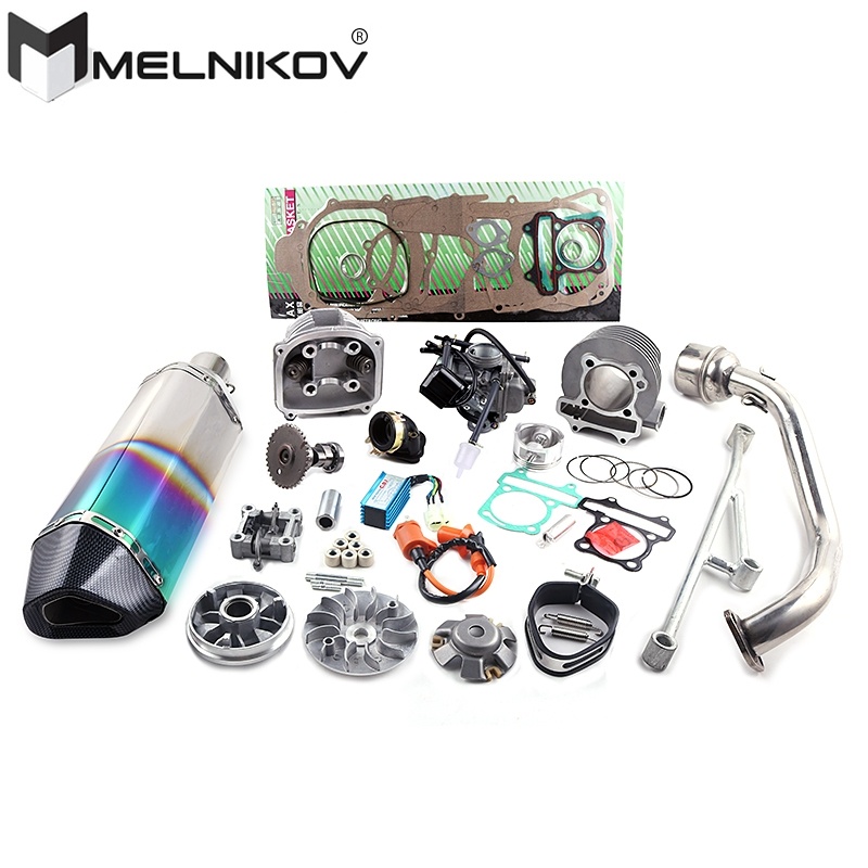 GY6 125 150 UPRADE GY6 200CC 4T BORE 61MM CYLINDER KIT RACING A14 CAMSHAFT CARBURETOR CDI COIL ...