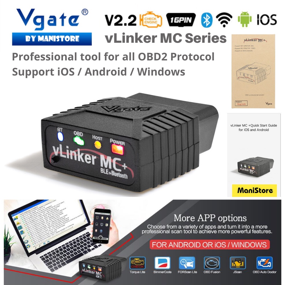 [Vgate] Vlinker MC WIFI / MC Bluetooth3.0 / MC+Bluetooth LE4.0 / MC ...