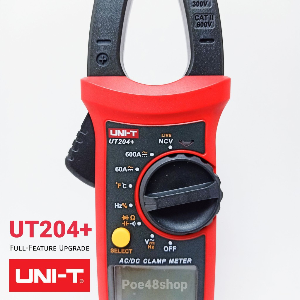 อุปกรณ์ปรับปรุงบ้าน ☃คลิปแอมป์ Digital Clamp Meter UNI-T รุ่น UT-204+ Automatic Range True RMS ...
