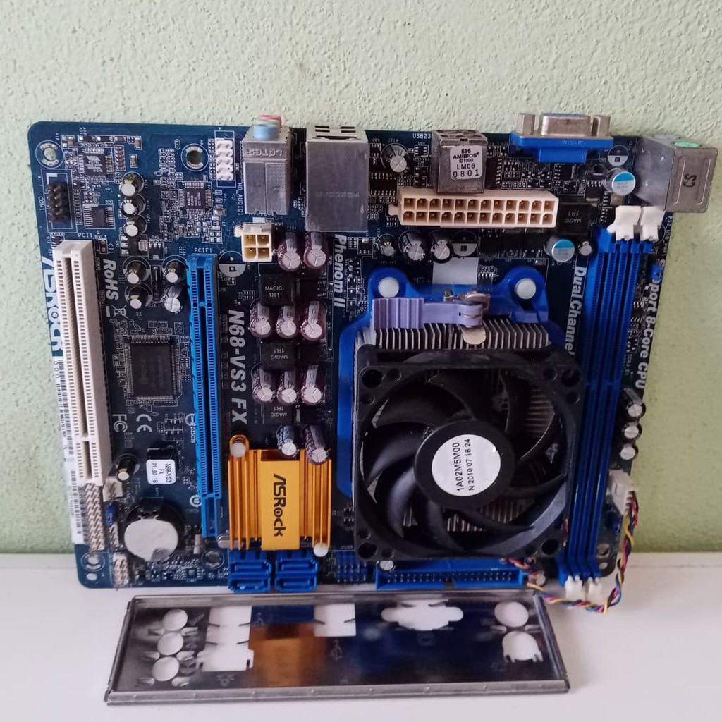 เมนบอร์ด ASROCK N68-VS3 FX + CPU AMD Athlon II X3 440 3.0 GHz. | Shopee ...