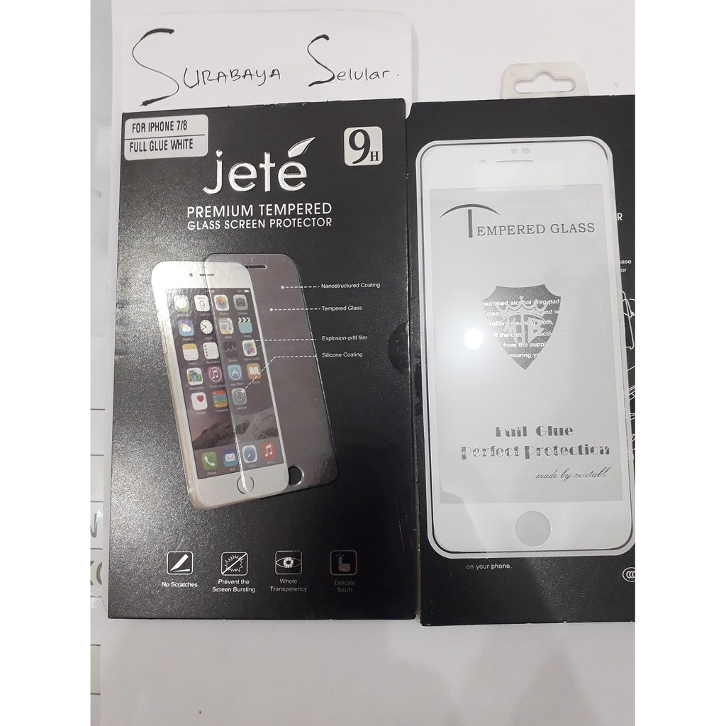 กระจกนิรภัย 4D แบบเต็มกันรอย ยี่ห้อ Iphone 7 / Iphone 8 | Shopee Thailand