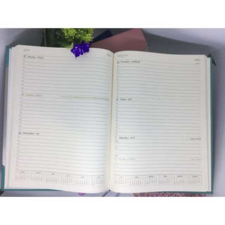 สมุดบันทึก #ปกหนัง 2สี ไดอารี่ 2563 Diary 2020 มี วัน/เดือน/ปี A4,A5 ...
