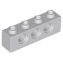 [1025] ชิ้นส่วนเลโก้ Lego Part Technic, Brick 1 x 4 with Holes (3701 ...