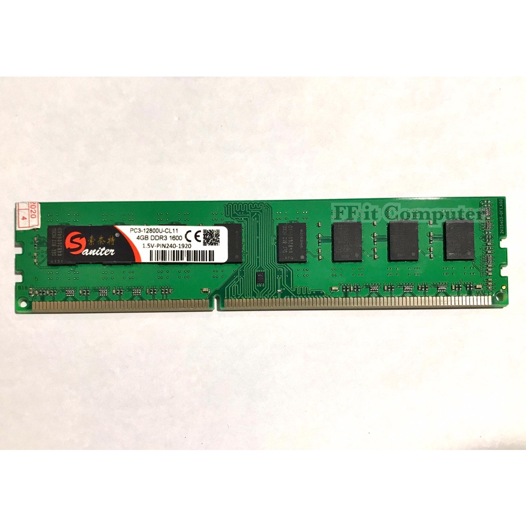 RAM PC DDR3 4GB 1600MHz PC3-2Rx8 12800U (มือสอง) | Shopee Thailand