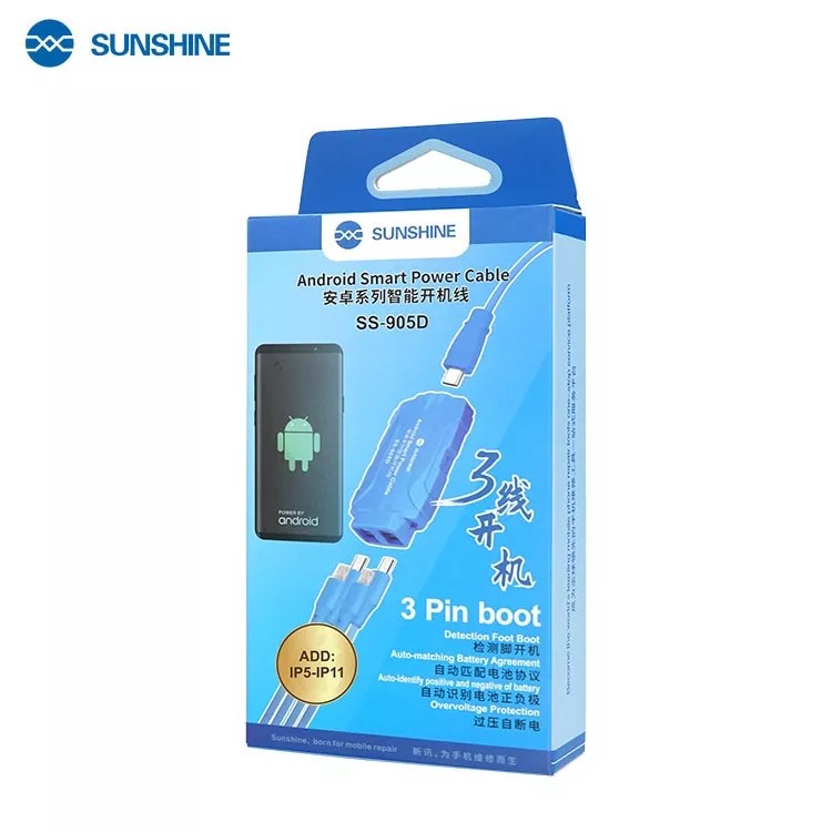 สายซัพพลาย sunshine SS-905D สำหรับ Android+iPhone i4/4S/i5/5S/5SE/5C/i6/i6S/i6+/i6S+/i7/i7+/i8 ...