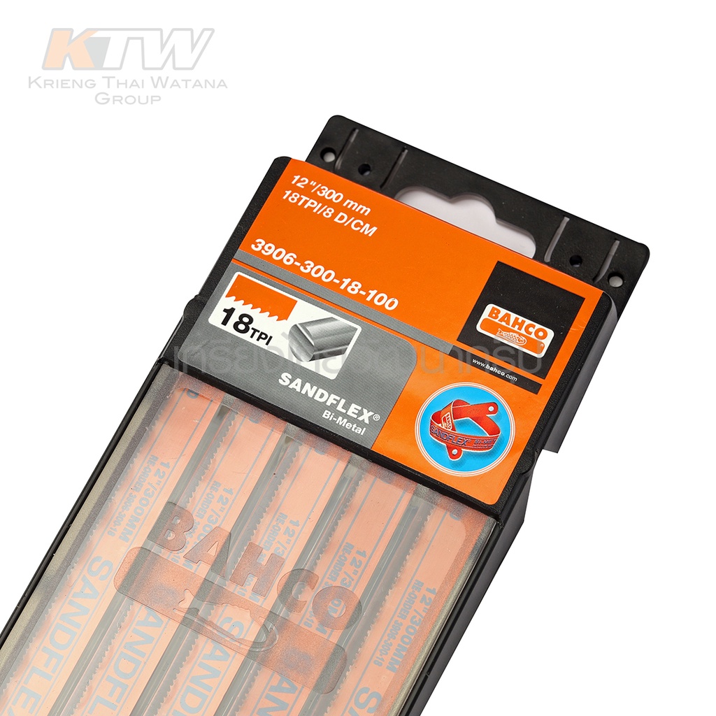 BAHCO ใบเลื่อย 12"18T/24T(ราคาต่อ 1 ใบ) ใบเลื่อยตัดเหล็ก SANDFLEX บาร์โก้ 18 ฟัน / 24 ฟัน ...