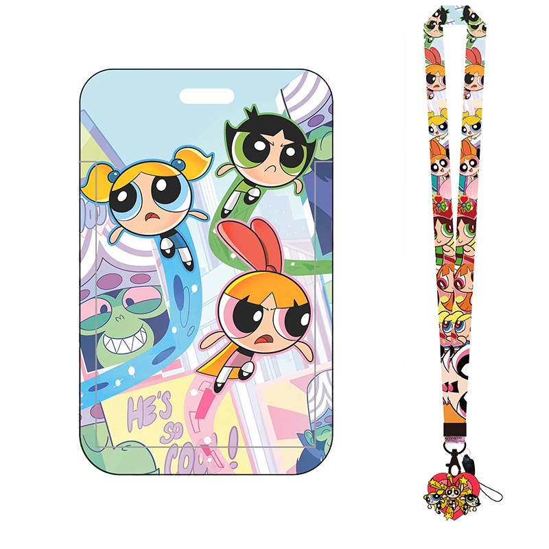 ผู้ถือบัตรประชาชน Powerpuff Girls พร้อมสายรัด | Shopee Thailand