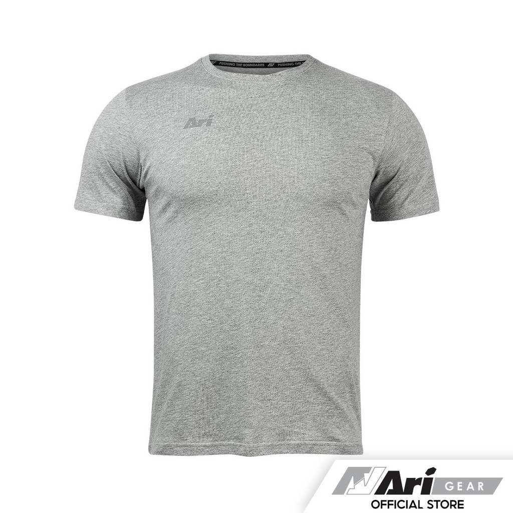 ARI ALLDAY PIMA COTTON TEE - GREY/GREY เสื้อยืด อาริ ออลเดย์ พีม่า สี ...