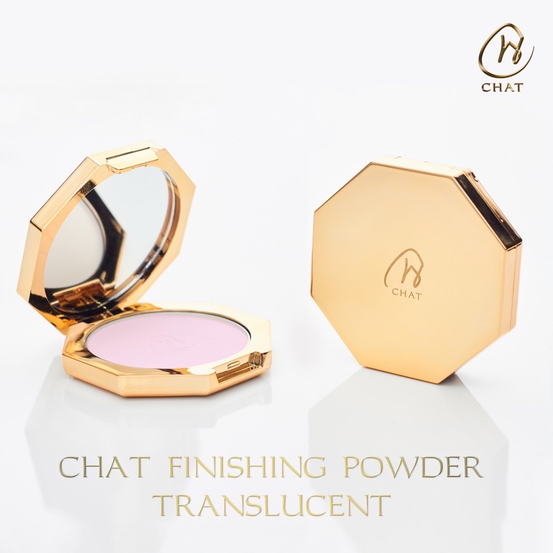 [ในไลฟ์ลด 30%] แป้งฝุ่นอัดแข็งฉัตร CHAT powder translucent ของแท้ส่งตรง ...