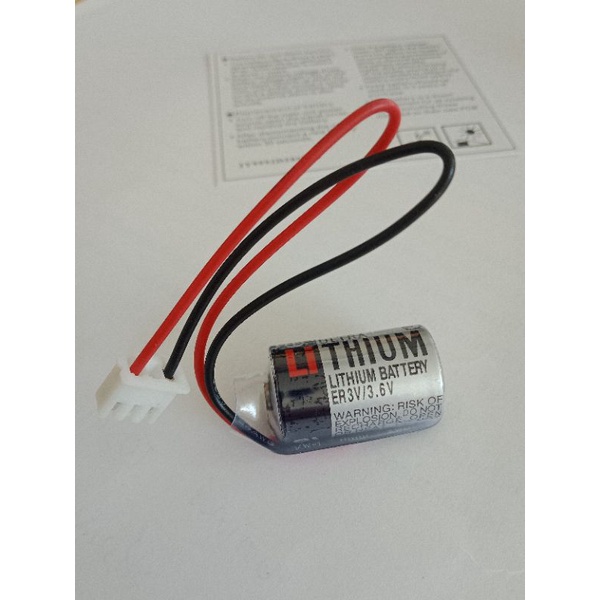 ER3V / 3.6V ER3V/3.6V TOSHIBA ลิเธียม แบตเตอรี่ (แพ็ค1ตัว) PLC LITHIUM ...