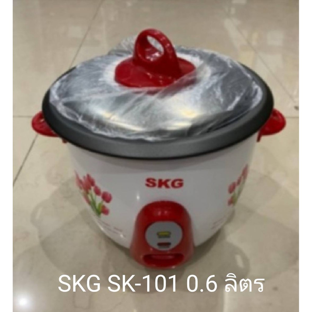 SKG หม้อหุงข้าว 0.6 ลิตร หม้อในเคลือบเทฟล่อน รุ่น SK-101 (คละลาย/คละสี) | Shopee Thailand