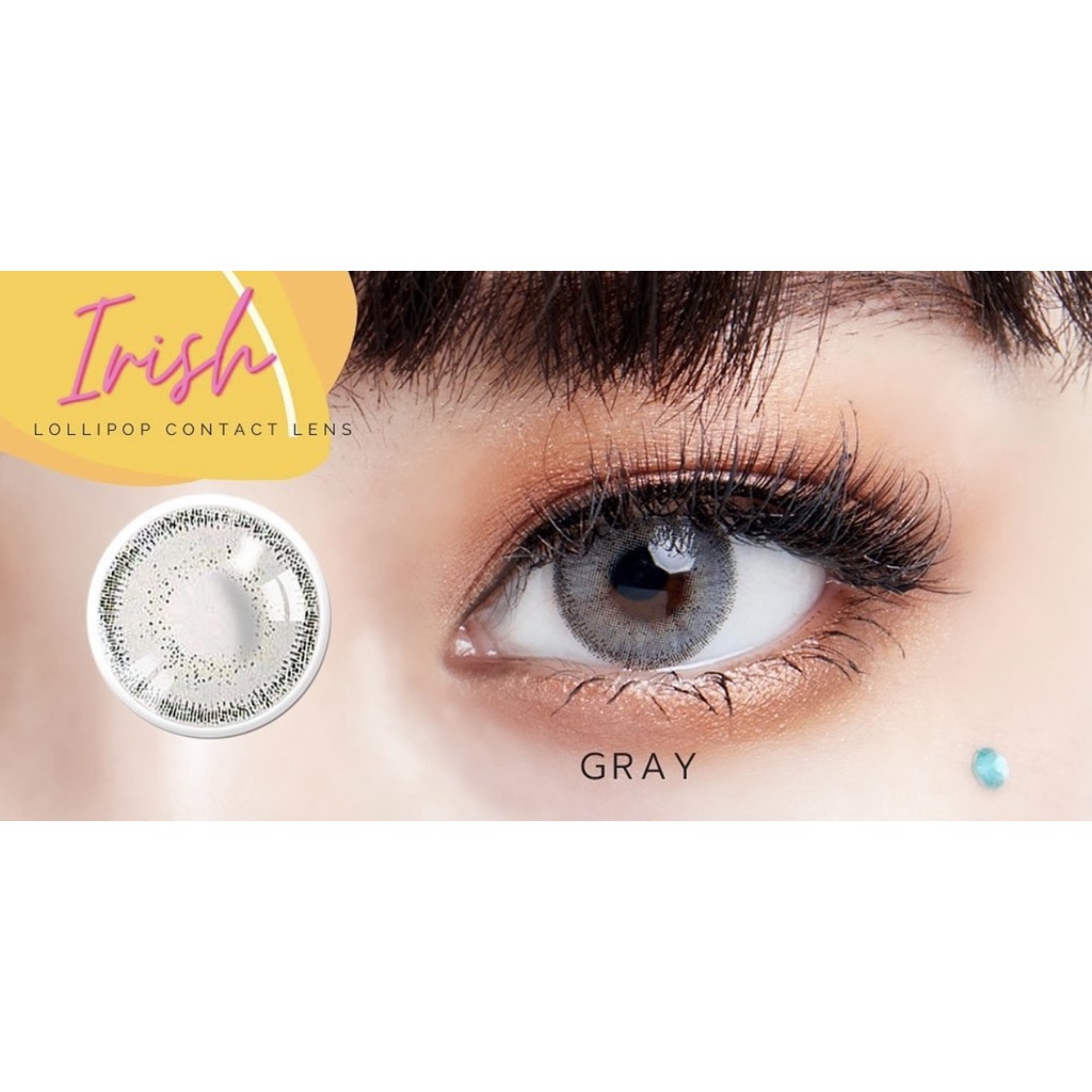 คอนแทคเลนส์🌈Irish🌈 Brown / Gray (Lollipop) ขนาดมินิ💖 | Shopee Thailand