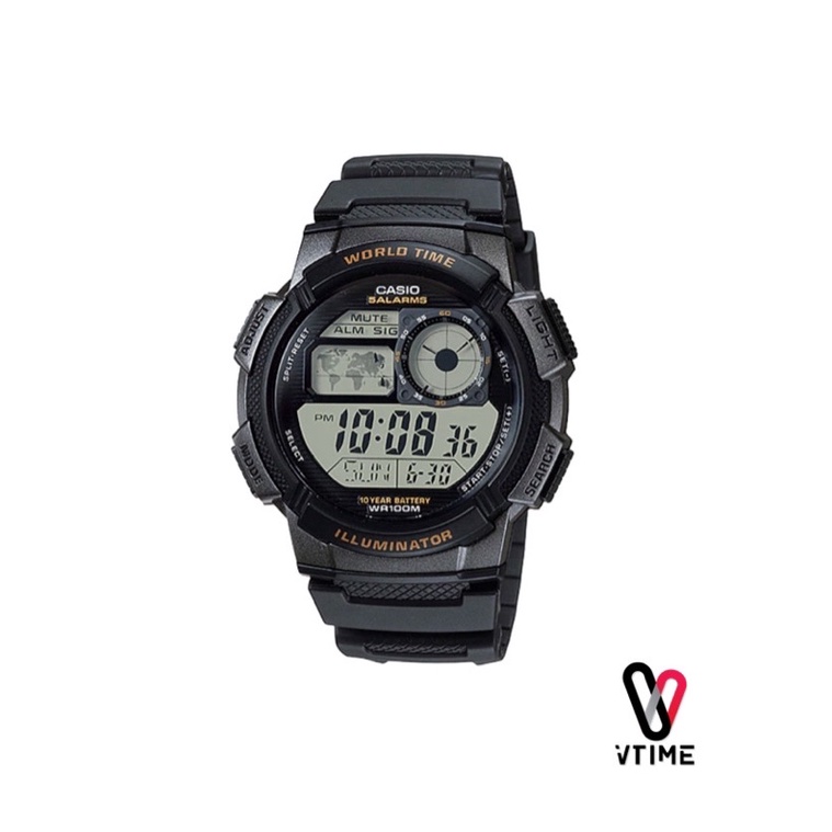 CASIO AE-1000W-1AVDF สีดำ Digital watch | Shopee Thailand