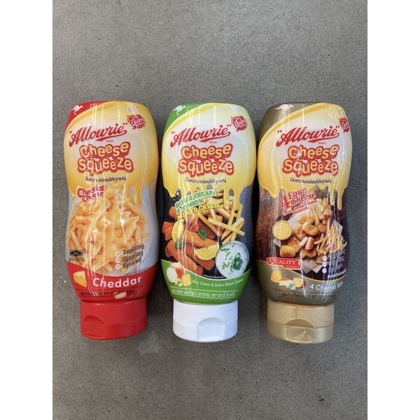 Allowrie Cheese Squeeze อลาวรี่ ชีส สควีซ มี 3 รสชาติ 310 g. | Shopee ...