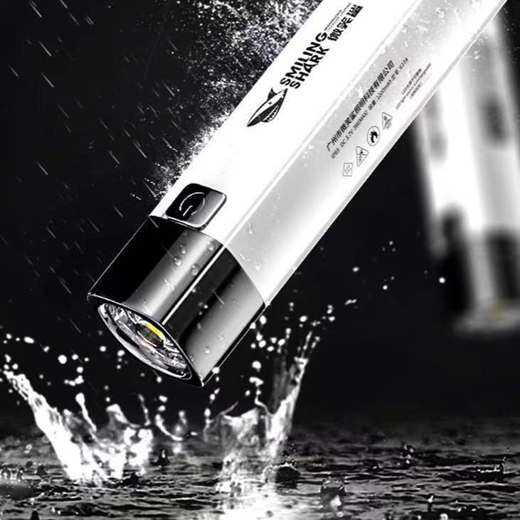 ไฟฉายพกพา Smiling shark 617A แข็งแรงทนทาน กันน้ำ Outdoor Lighting ...