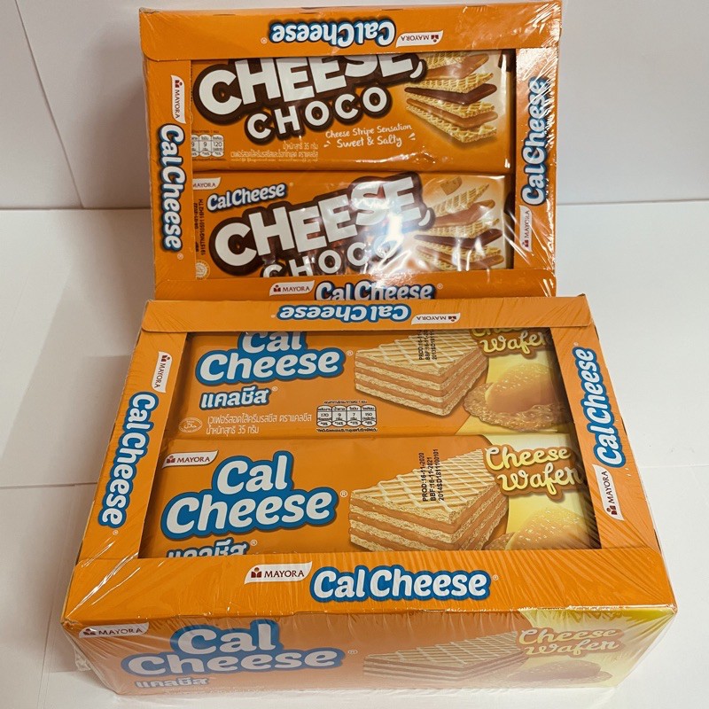 CalCheese แคลชีส 5บ. เวเฟอร์ครีมชีส ชีสช็อกโก 27.5กรัม*12ซอง | Shopee ...