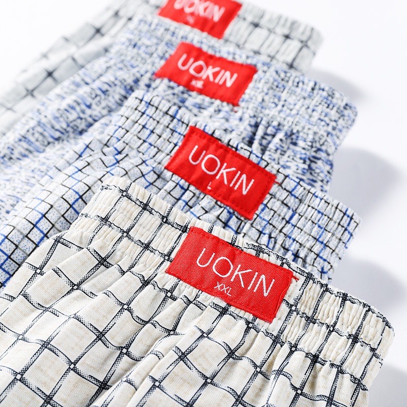 🔥ขายดี🔥กางเกงบ๊อกเซอร์Boxer UOKIN สีพื้น เนื้อผ้านุ่มมาก ใส่สบาย คุณภาพดี | Shopee Thailand