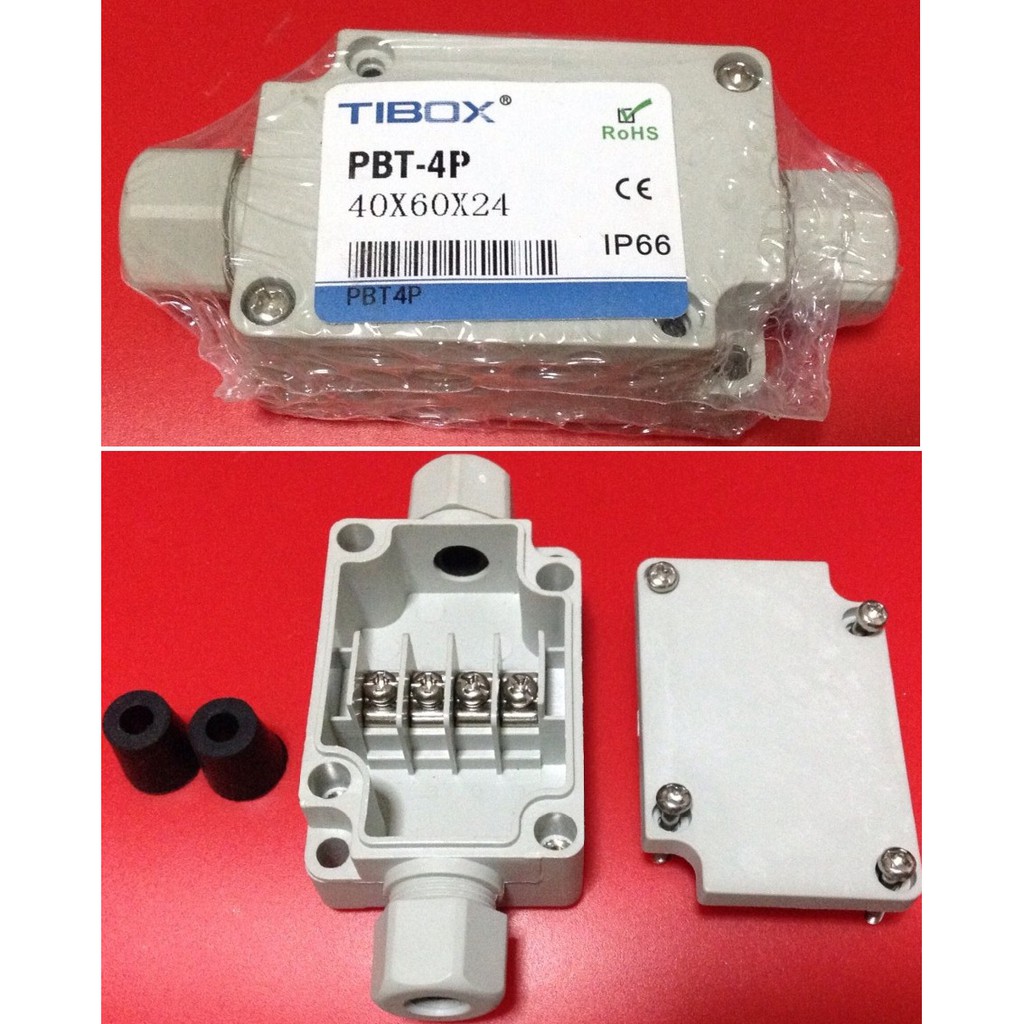Tibox รุ่น BPT-4P : 4 Poles Terminal Block Box (กล่องต่อสายไฟ) IP66 ...